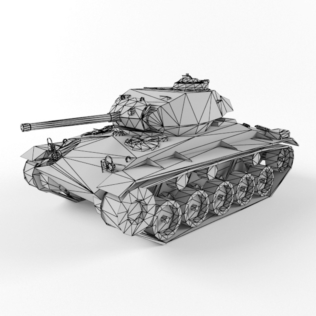 M24 Chaffee 3d Model