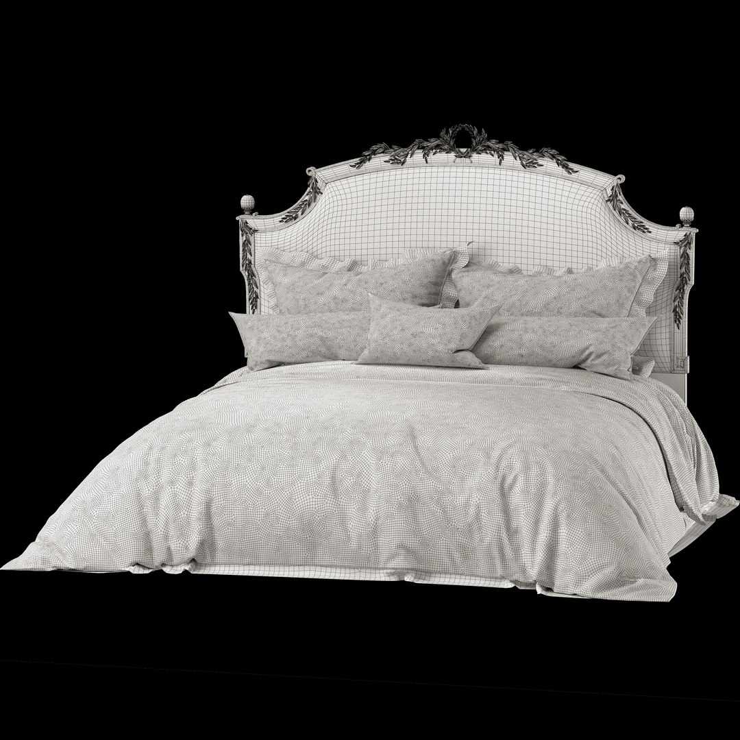 3D Roberto Giovannini Athena Bed Art 1305 - TurboSquid 1965801