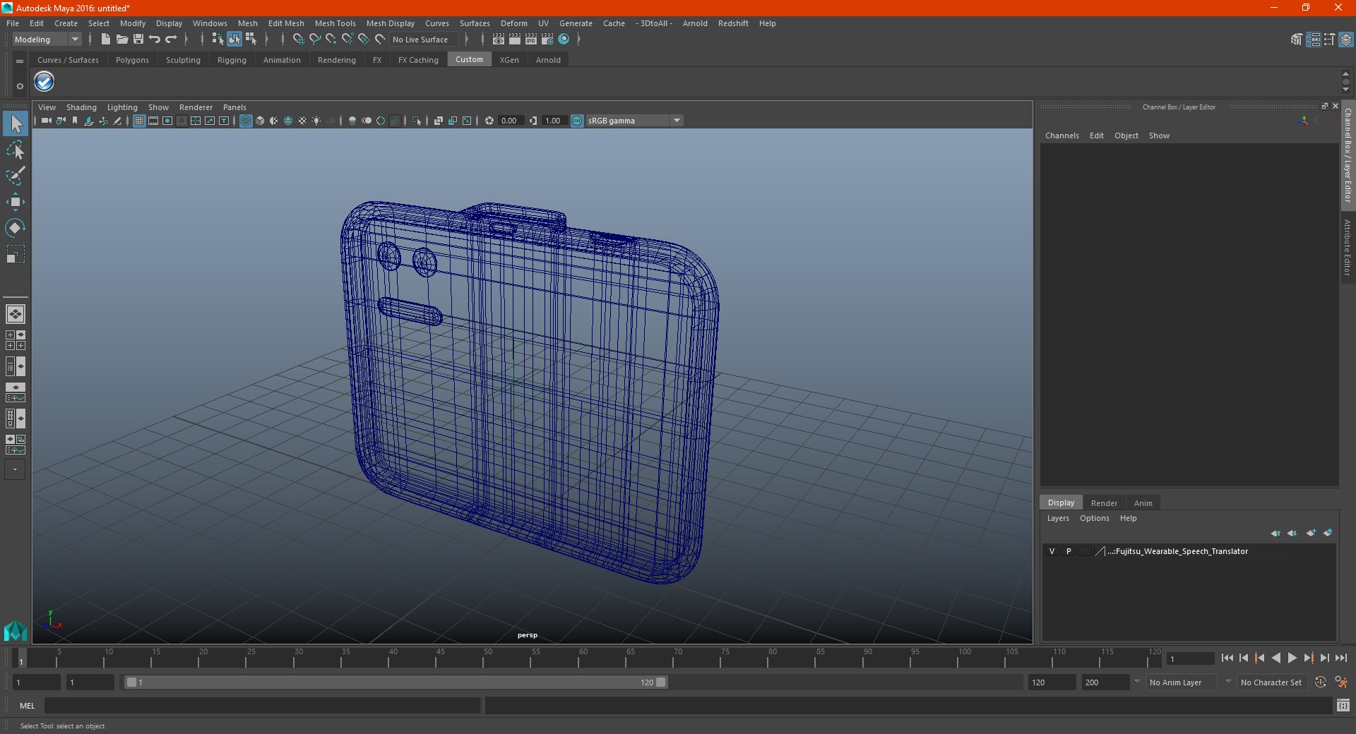 Fujitsu wearable speech translator 3D model - TurboSquid 1597368
