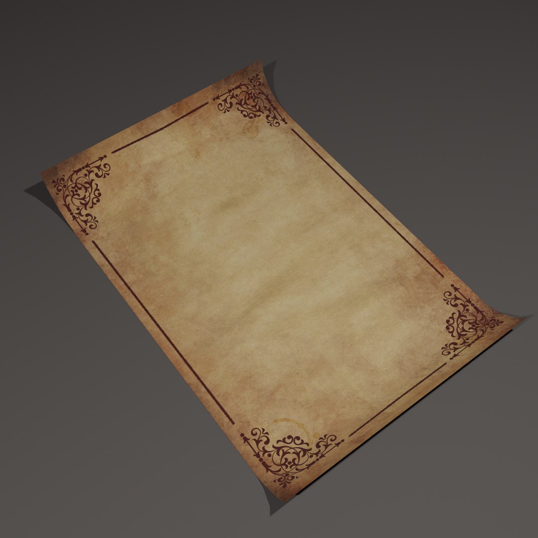 3D Model Old Paper - TurboSquid 2346463