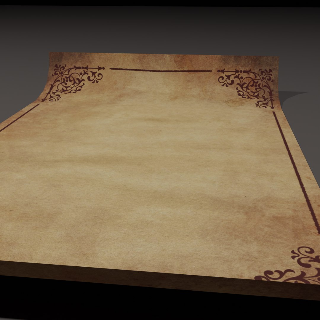 3D Model Old Paper - TurboSquid 2346463