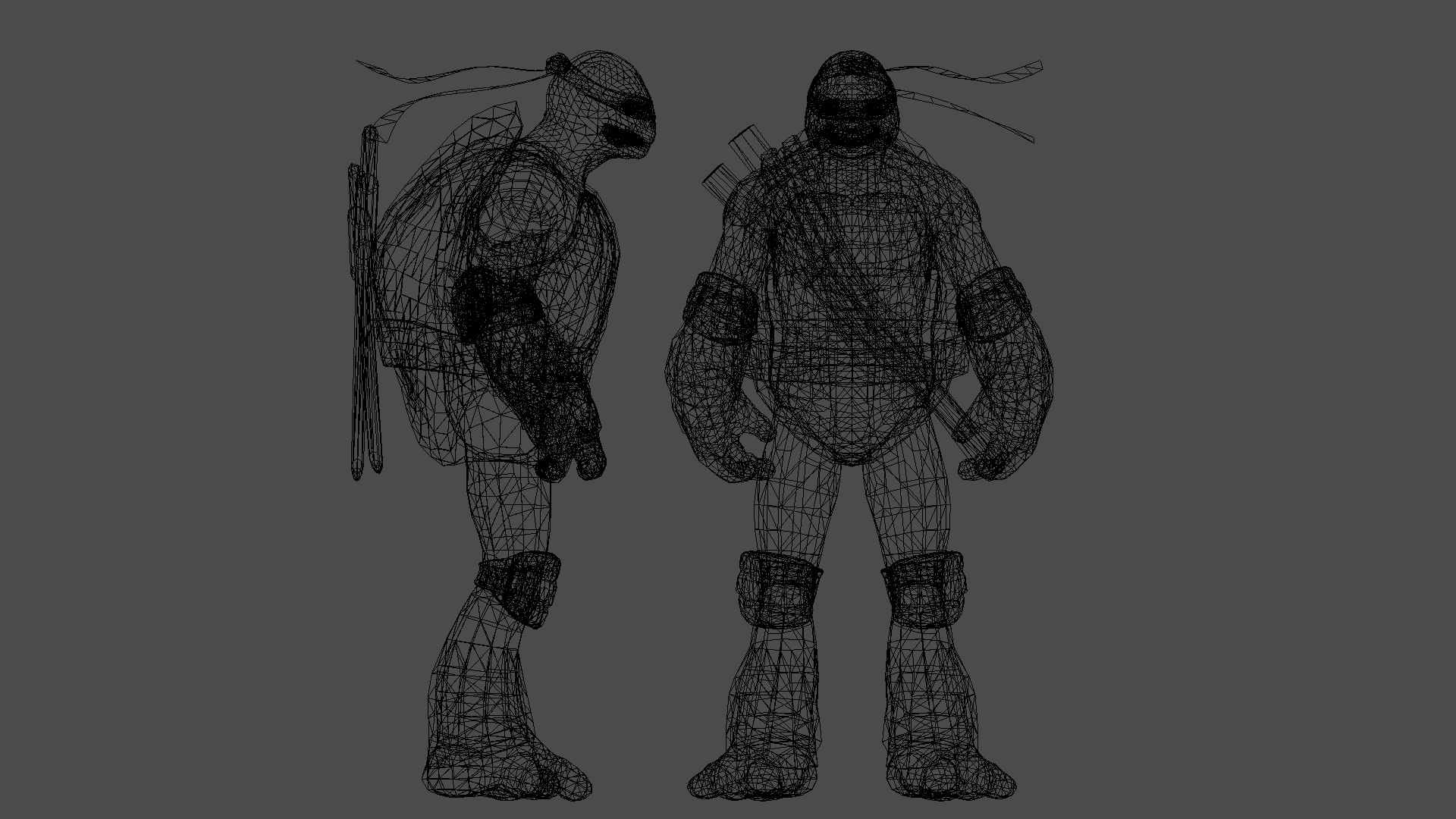 Teenage Mutant Ninja Turtles 3D Model Collection Rigged 3D Model ...