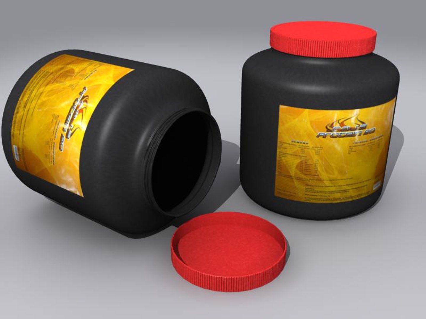 3d container protein model