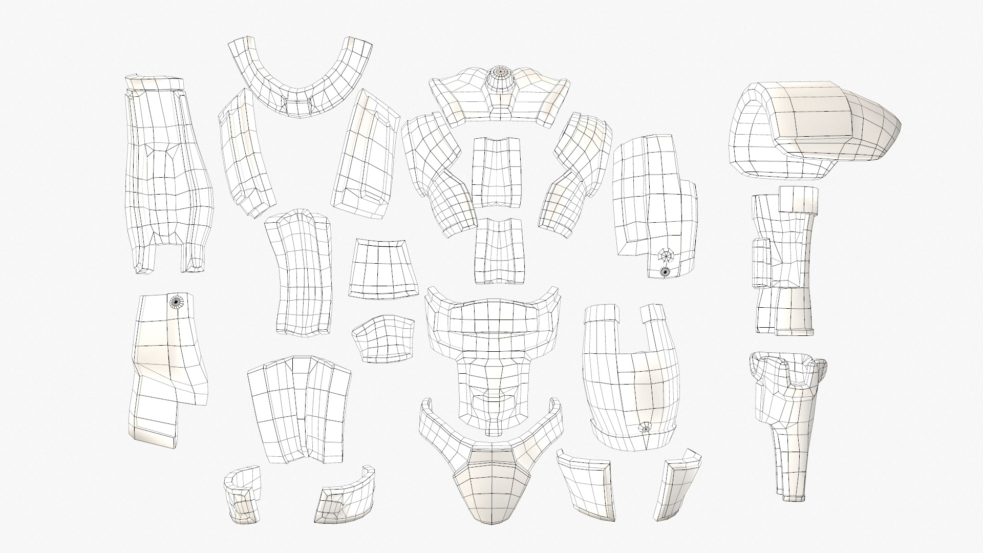 Mech Kitbash Parts - 3D Model - TurboSquid 1641697