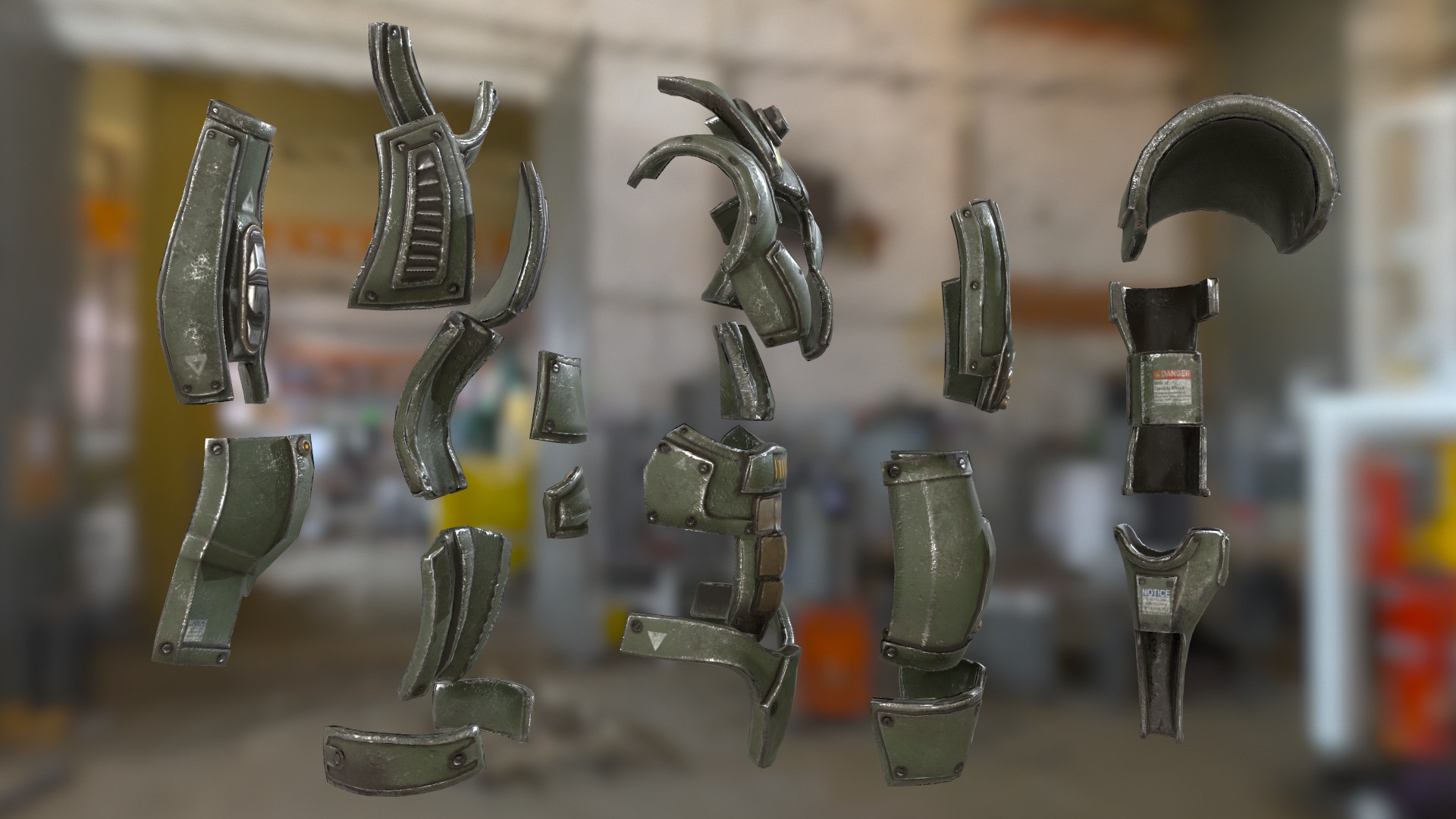 Mech Kitbash Parts - 3D Model - TurboSquid 1641697