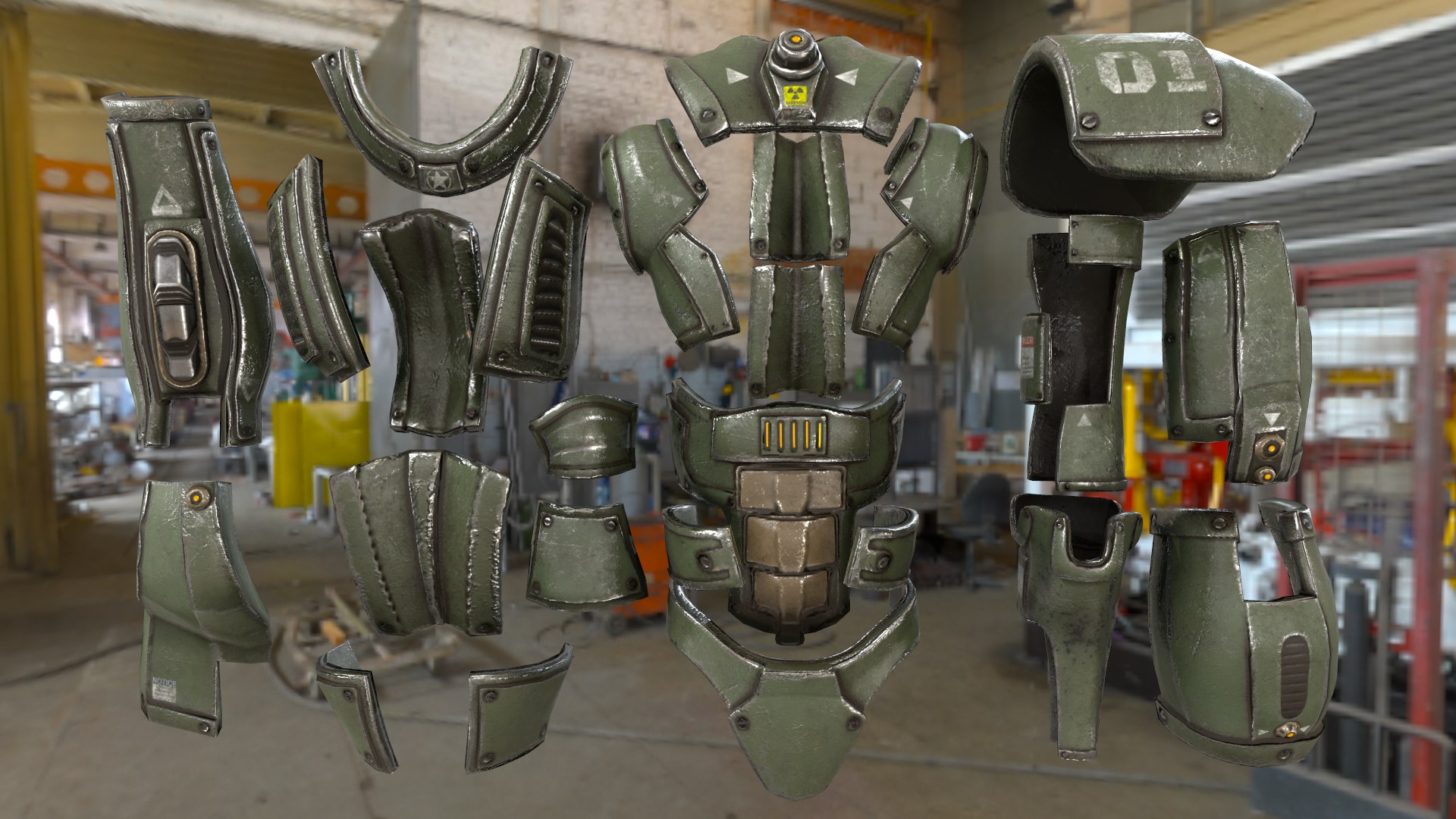 Mech Kitbash Parts - 3D Model - TurboSquid 1641697