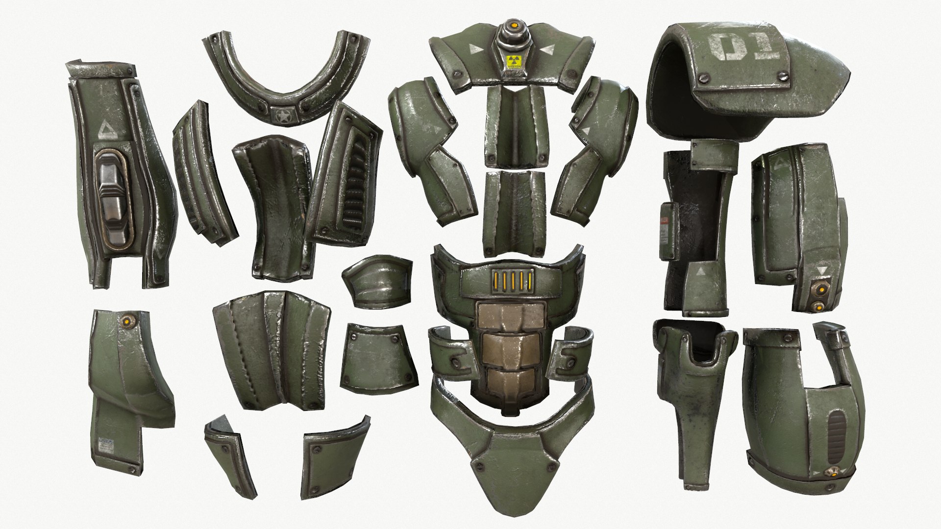 Mech Kitbash Parts - 3D Model - TurboSquid 1641697