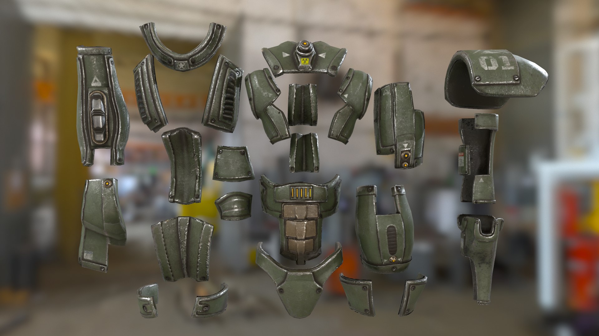 Mech Kitbash Parts - 3D Model - TurboSquid 1641697