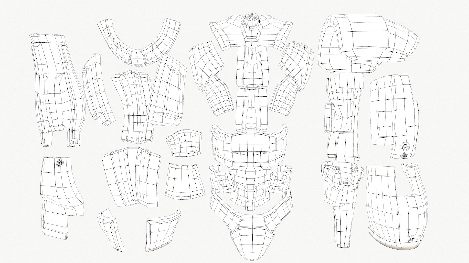 Mech Kitbash Parts - 3D Model - TurboSquid 1641697