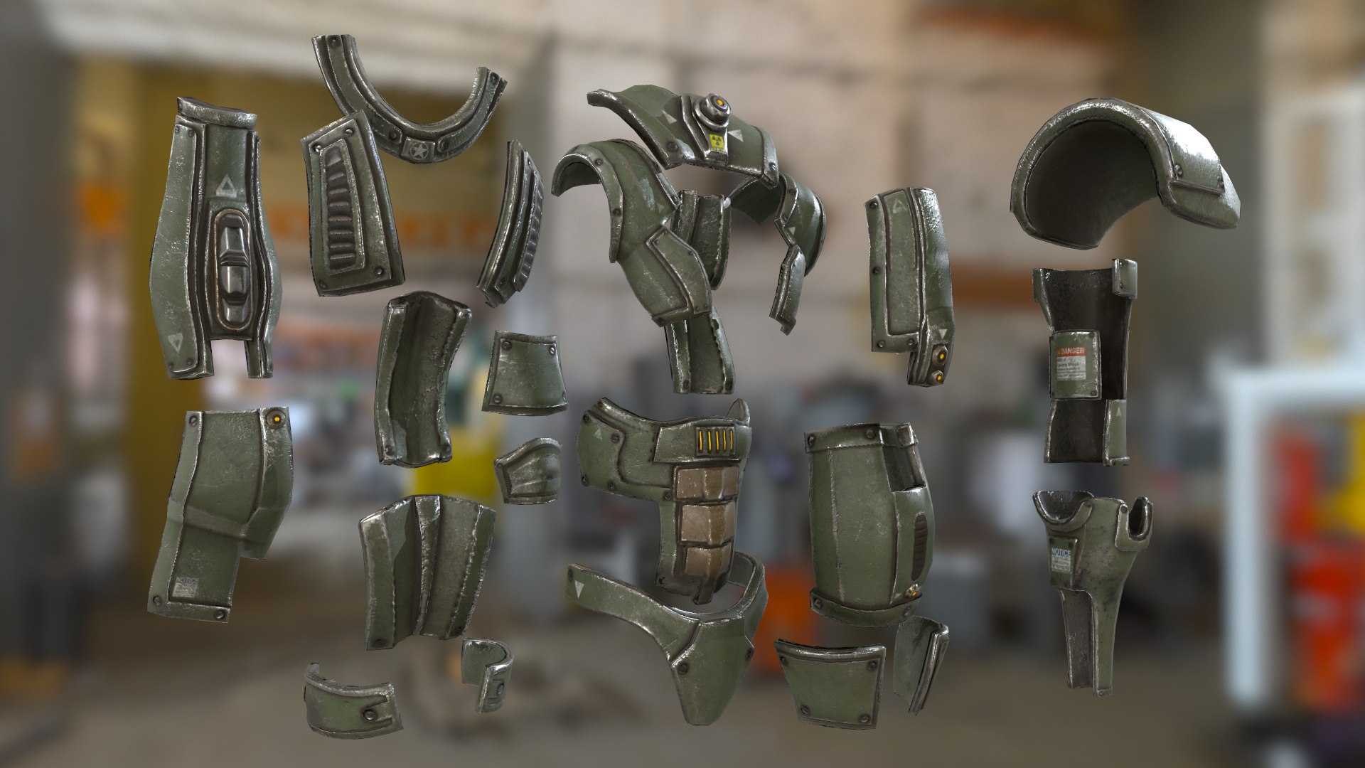 Mech Kitbash Parts - 3D Model - TurboSquid 1641697