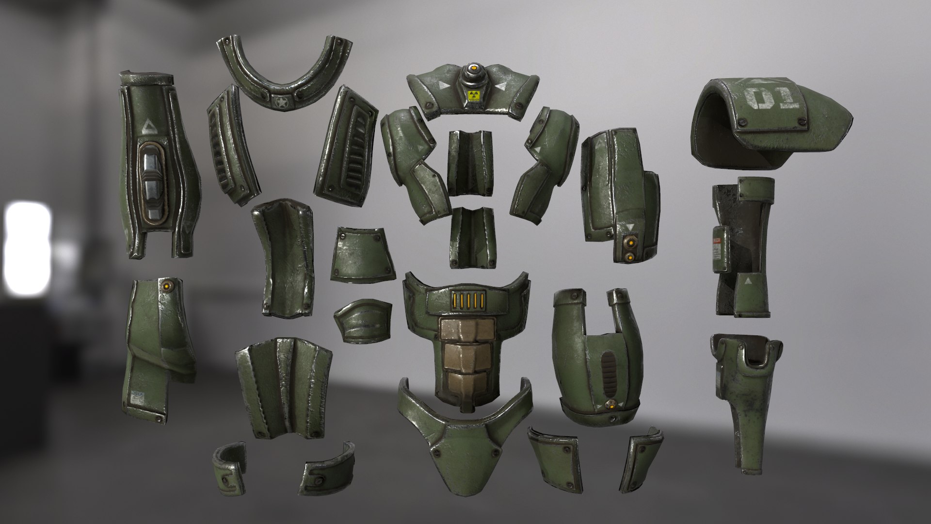 Mech Kitbash Parts - 3D Model - TurboSquid 1641697