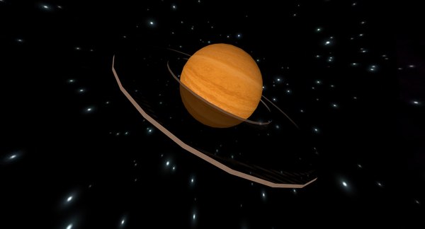 planets solar animation 3d model