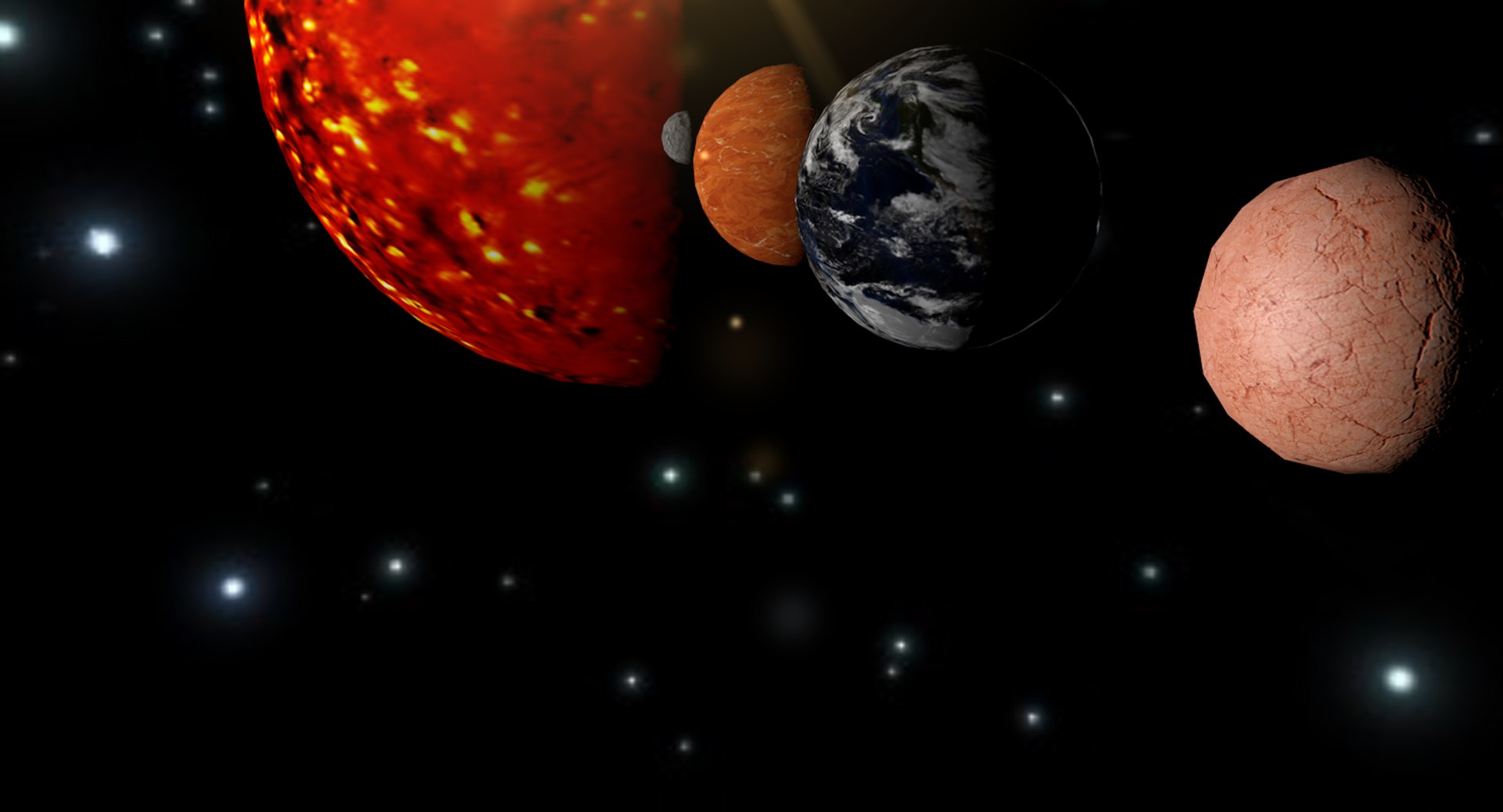 Planets Solar Animation 3d Model