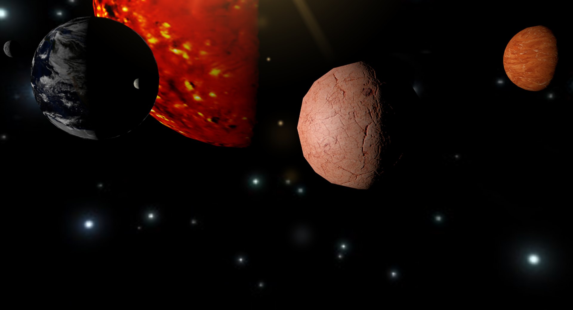 Planets Solar Animation 3d Model