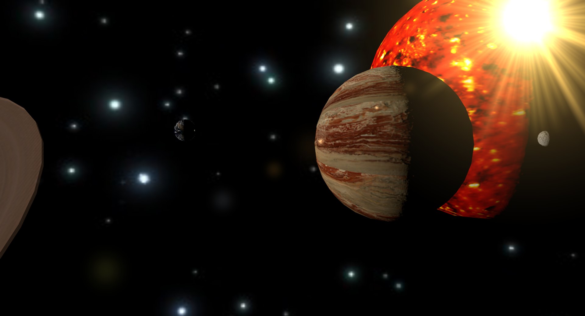 Planets Solar Animation 3d Model