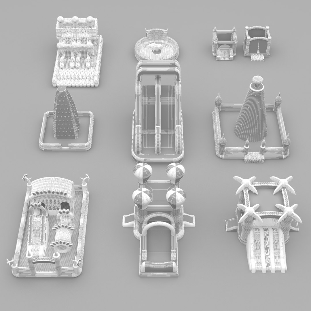 3D Inflatable Playgrounds - TurboSquid 1876399