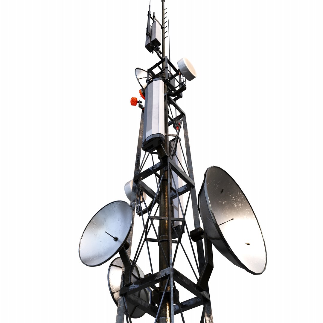 3D Model Communication Tower - TurboSquid 2307790