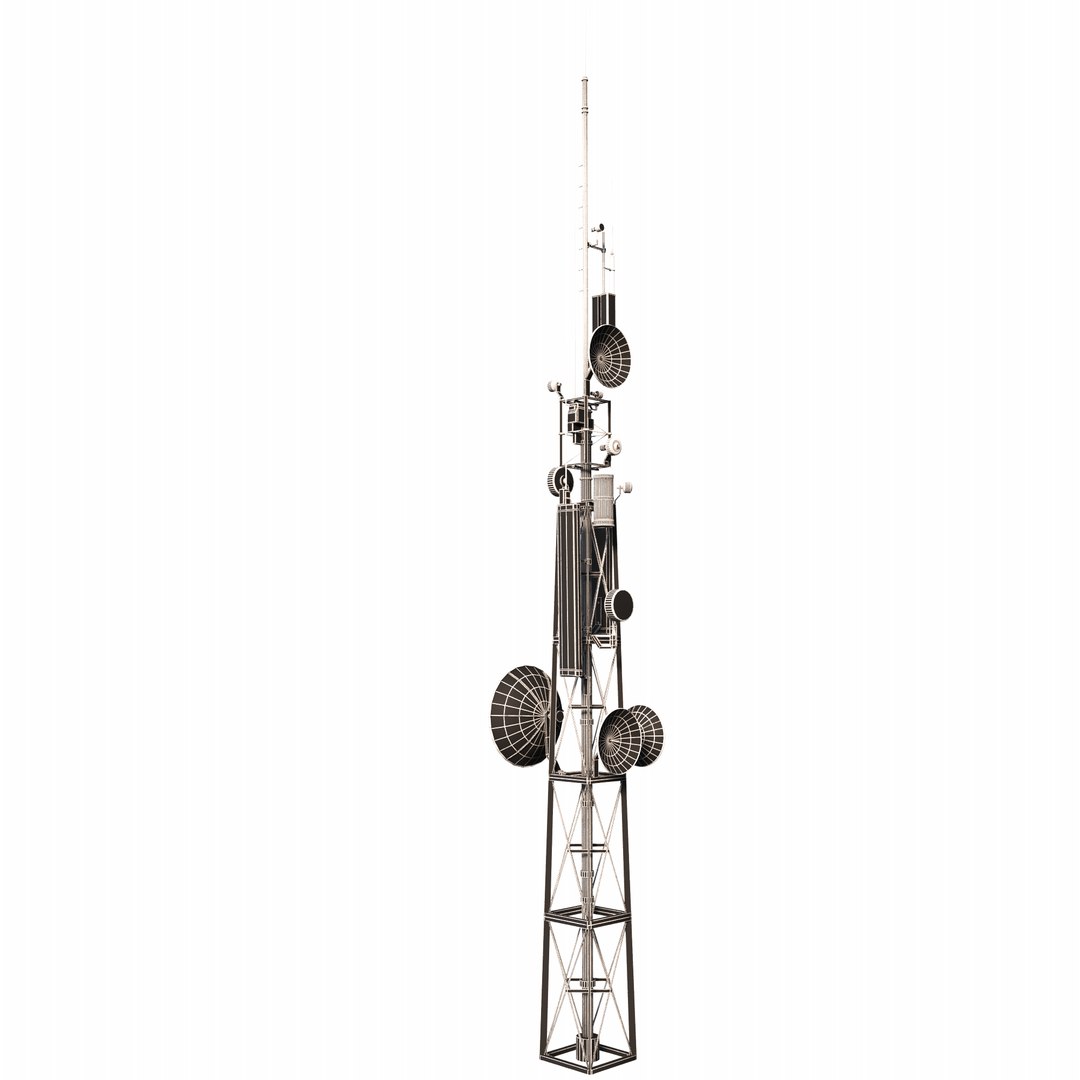 3D Model Communication Tower - TurboSquid 2307790