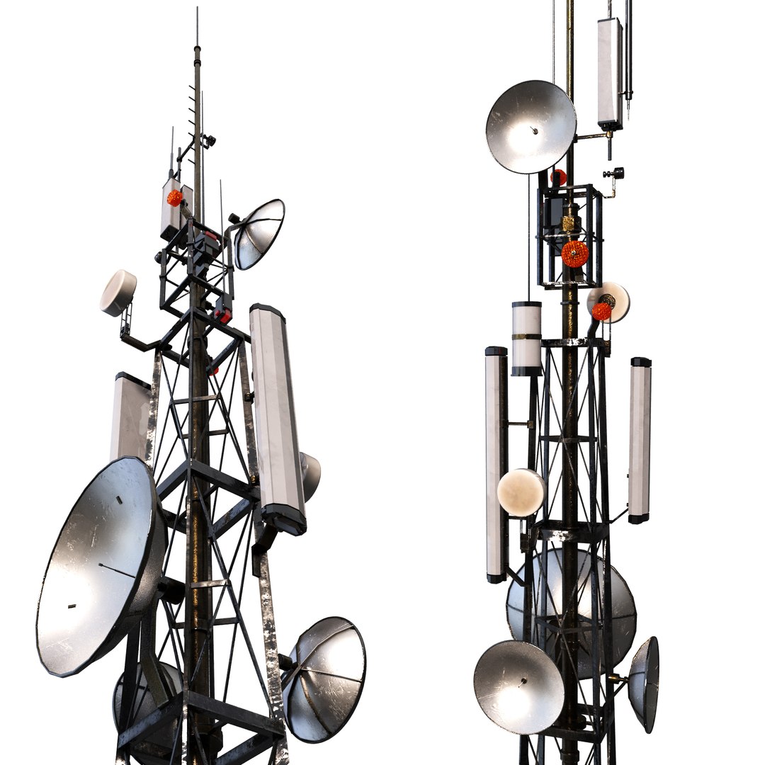 3D Model Communication Tower - TurboSquid 2307790