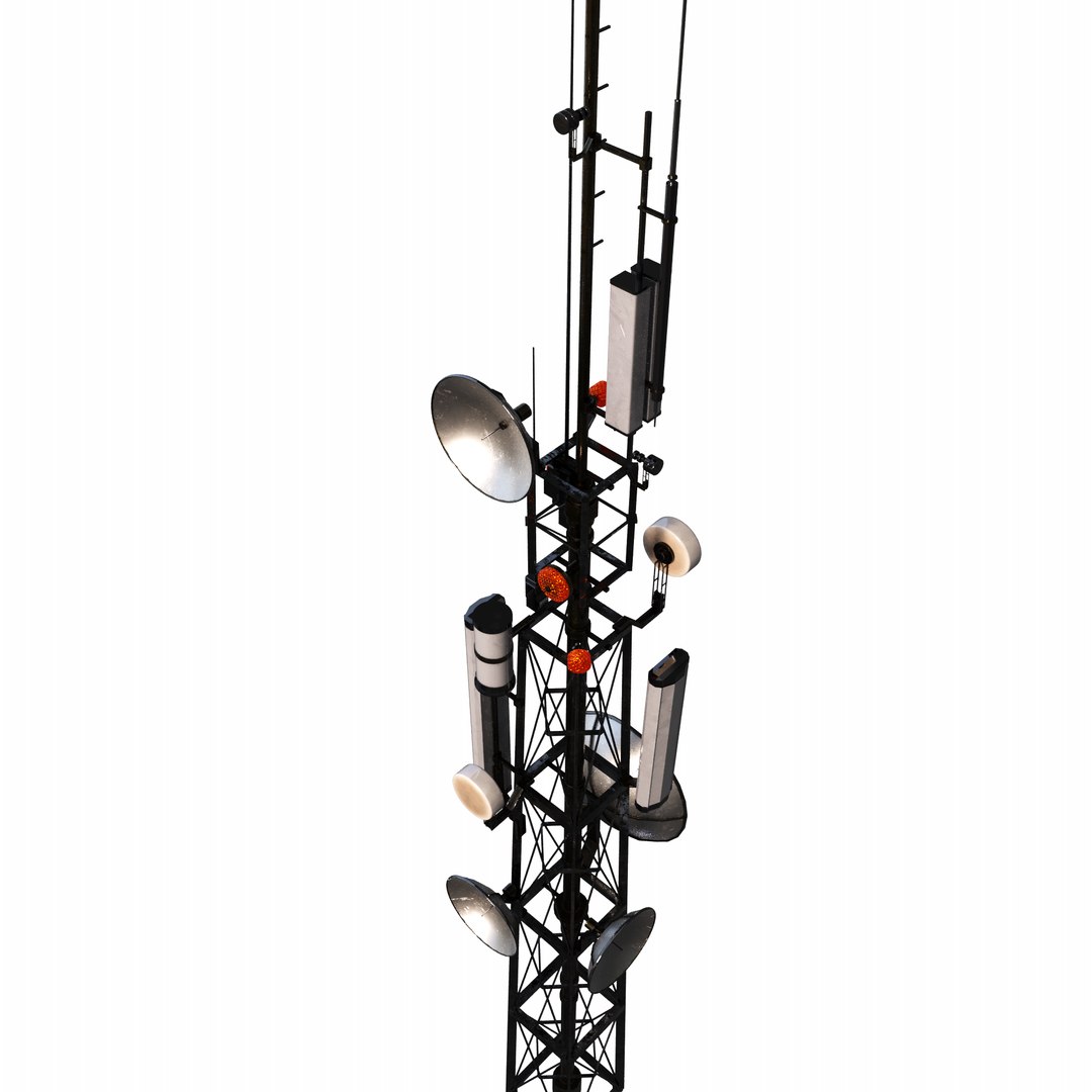 3D Model Communication Tower - TurboSquid 2307790