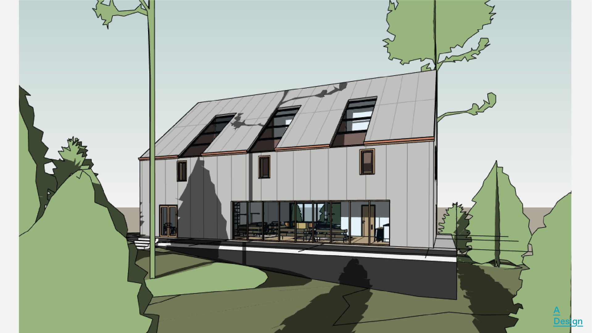 Barn House 2 - Revit 3D Model 3D - TurboSquid 2017794