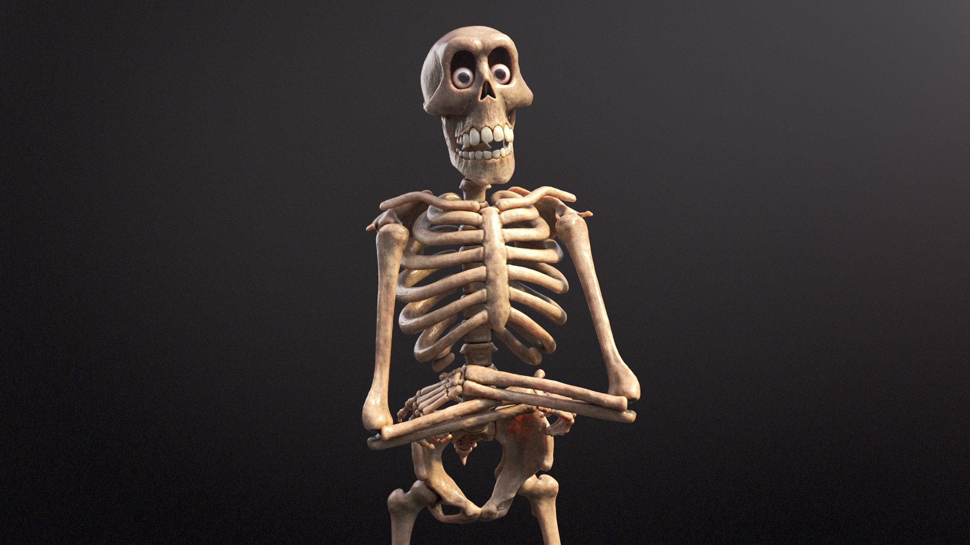 3D cartoon skeleton model - TurboSquid 1713801