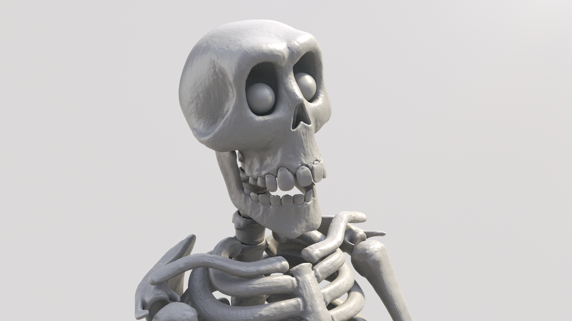 3D cartoon skeleton model - TurboSquid 1713801