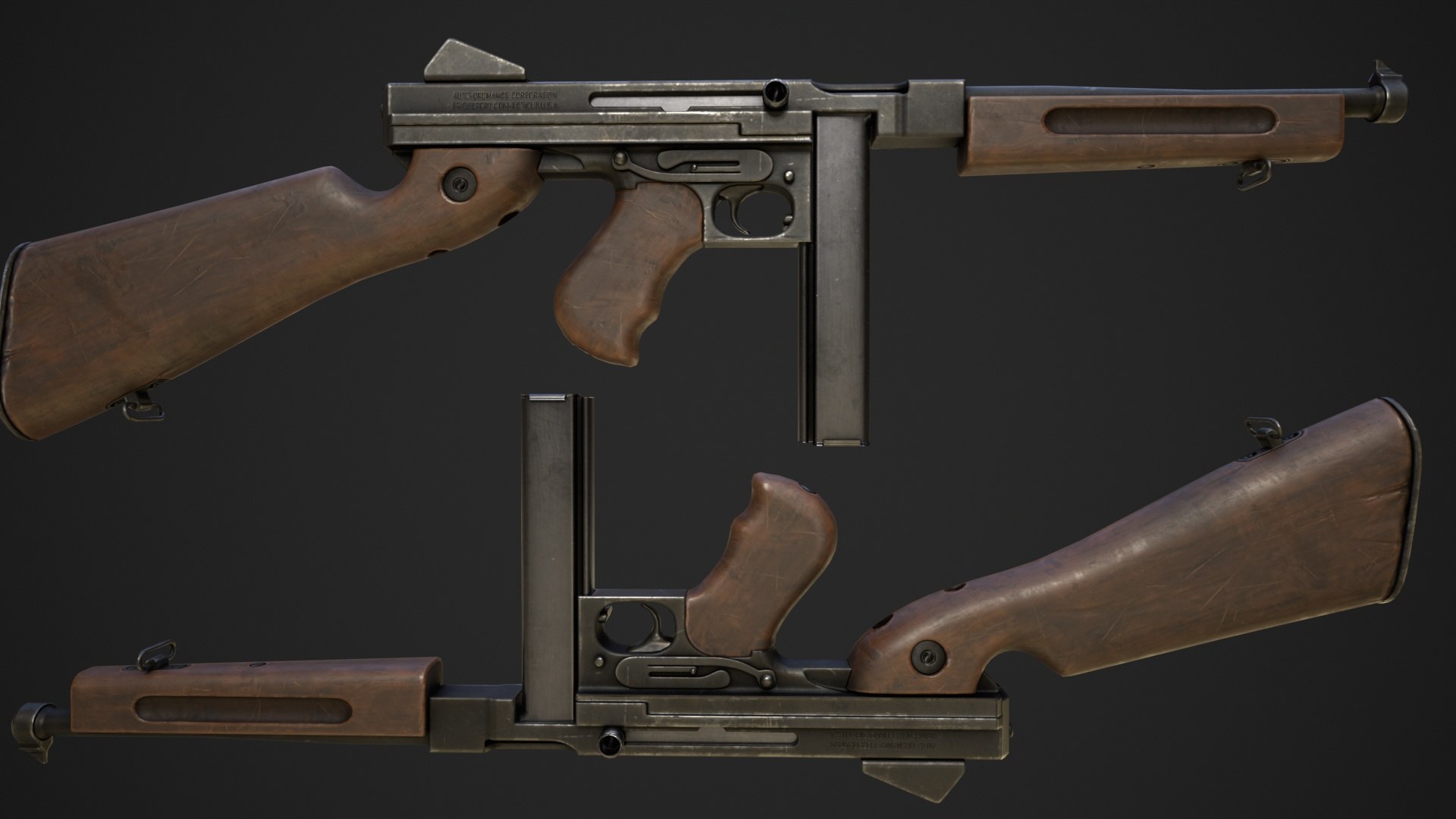 3D M1A1 Thompson - TurboSquid 2147890