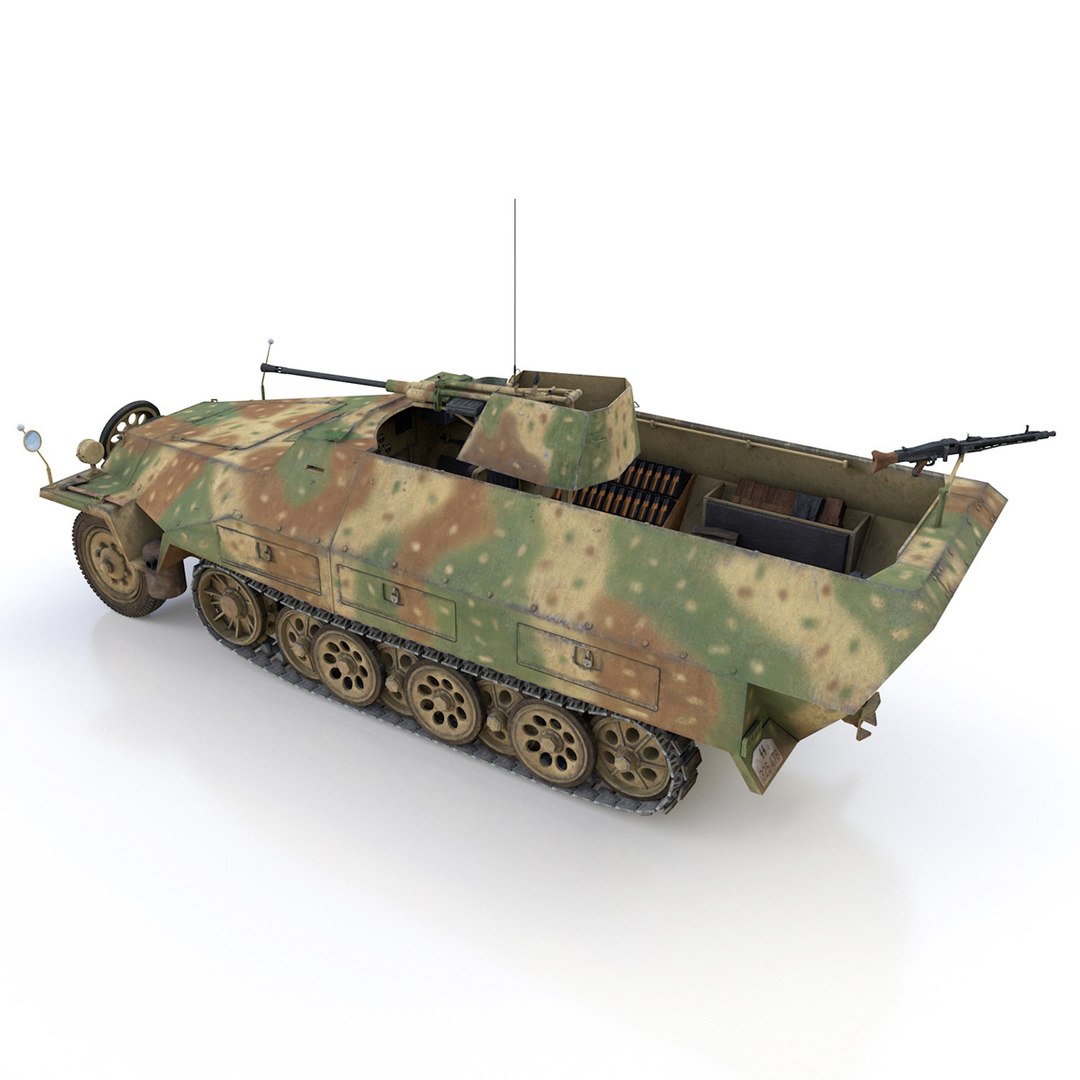 3D Sd Kfz 251 17 - TurboSquid 1414694