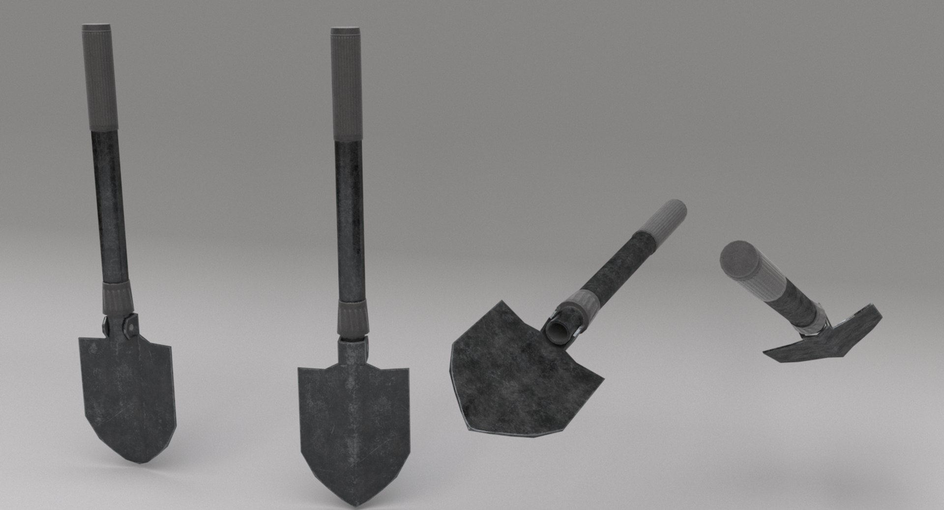 3D Low-poly Sapper Spade Model - TurboSquid 1178630