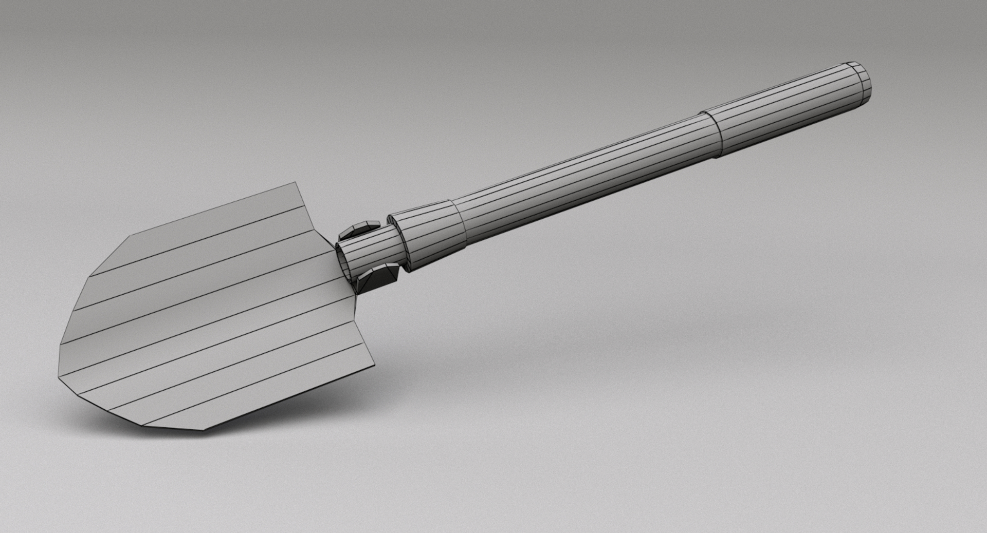 3D Low-poly Sapper Spade Model - TurboSquid 1178630