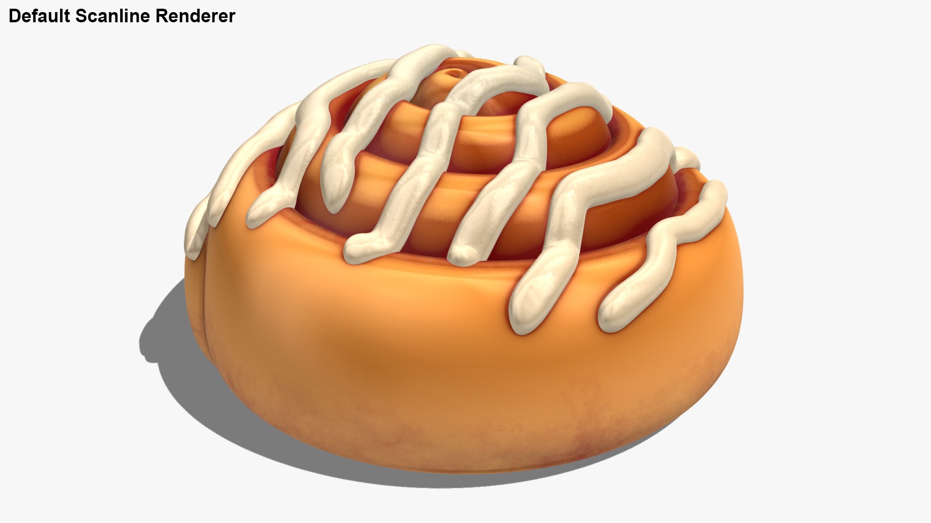 3D Cinnamon Bun Cartoon v2 - TurboSquid 1908064