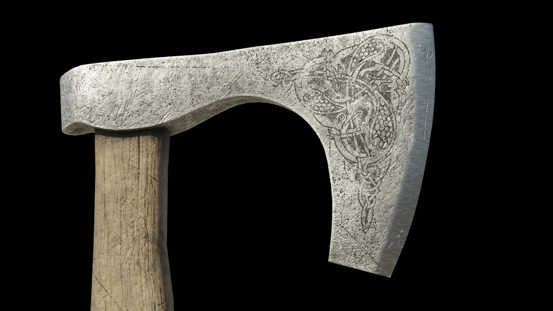 3D Celtic Battle Ax - TurboSquid 2123768
