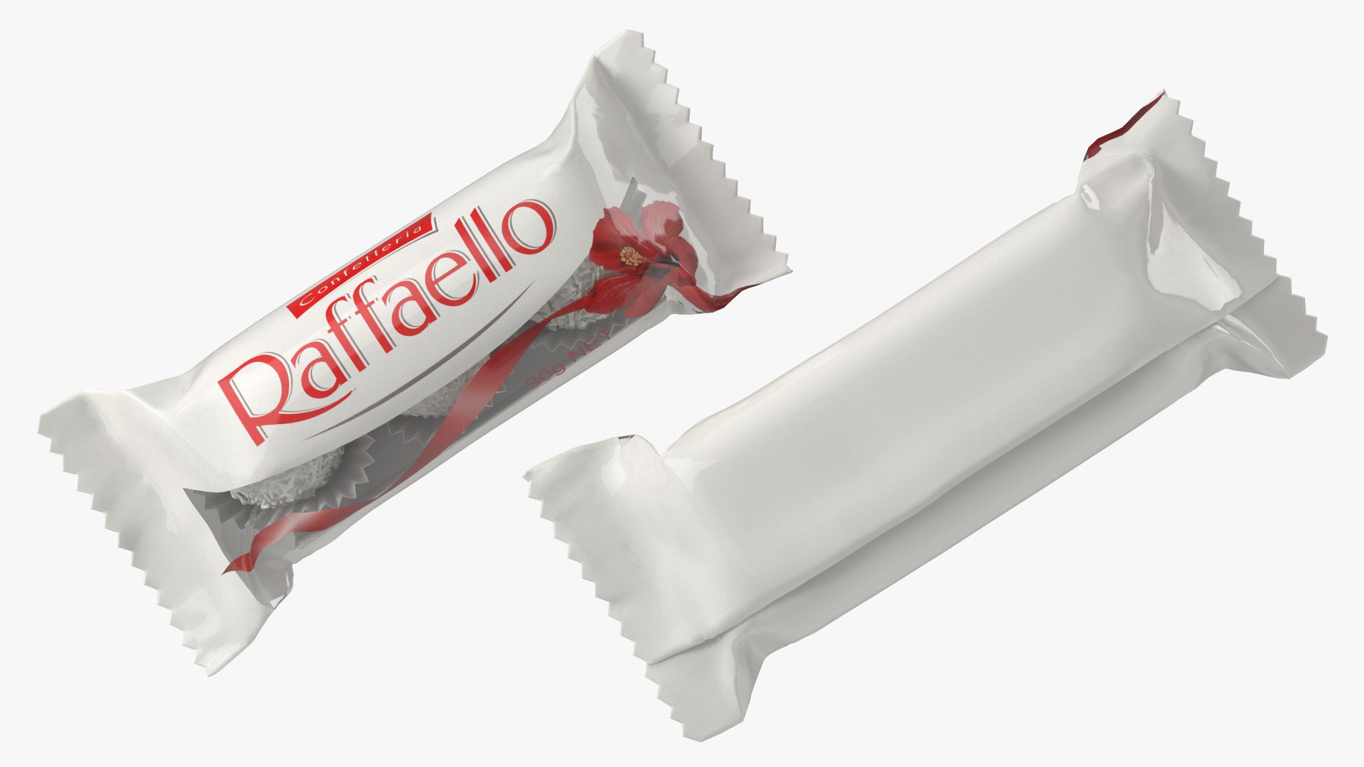 3D Ferrero Raffaello Candy Package 3PCs - TurboSquid 2202496