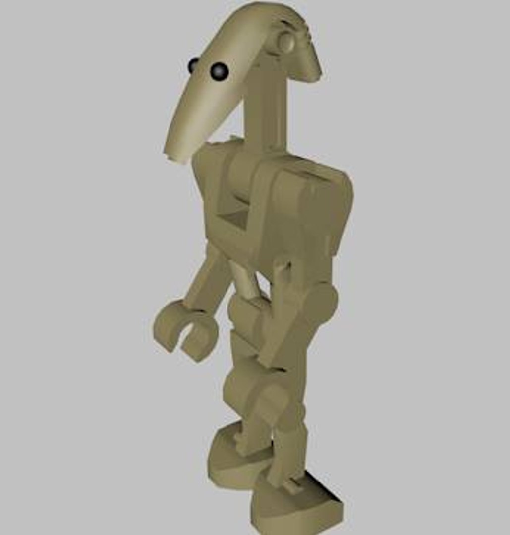 Lego Battle Droid Character 3d Model