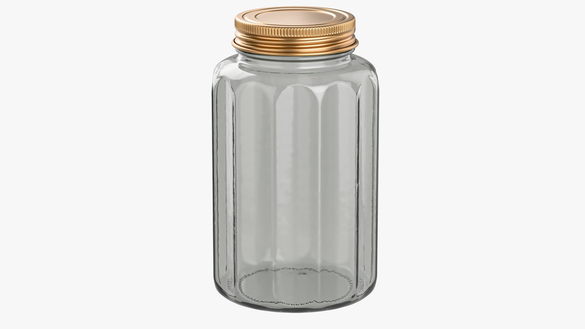 3D Jar Ribbed - TurboSquid 2255532