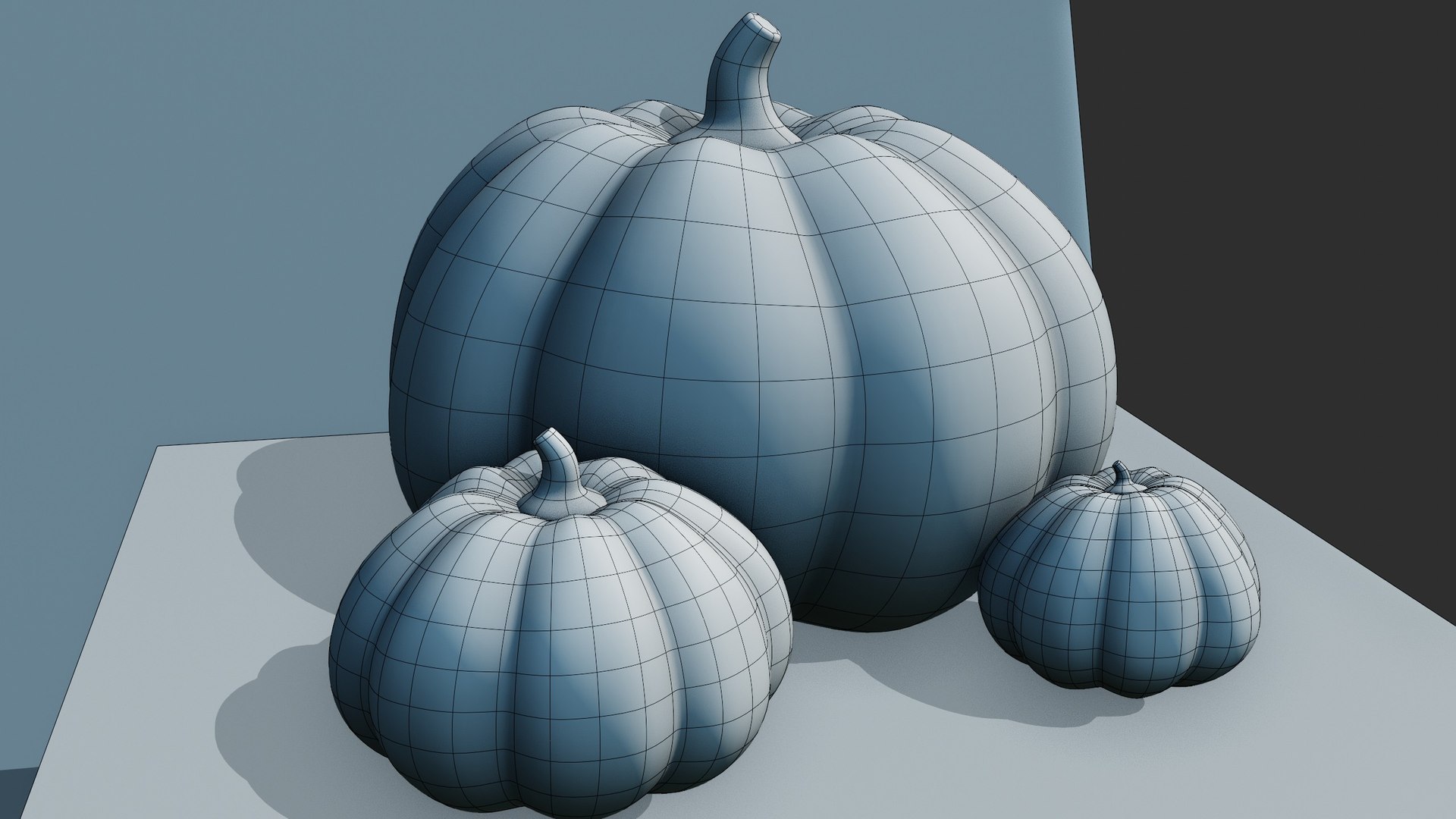 Stylized Hand Painted Pumpkins 3D model - TurboSquid 1970375