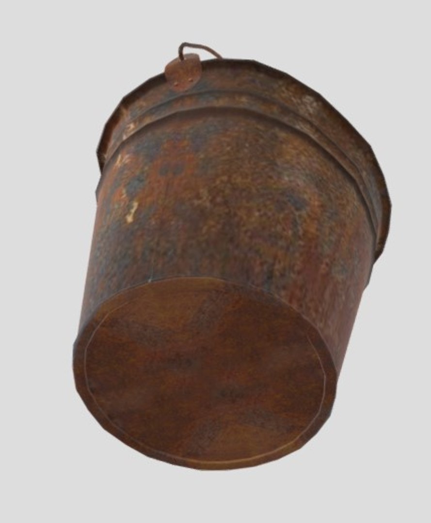 3D Bucket Metal Rusty - TurboSquid 1647306