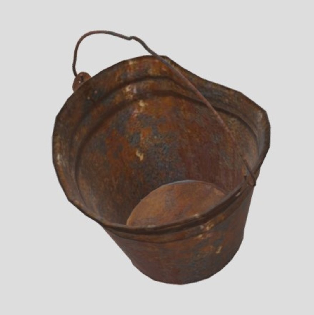 3D Bucket Metal Rusty - TurboSquid 1647306