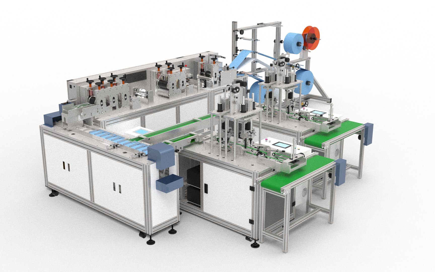 Medical Mask Machine Third Generation Full Version Fully Automatic Four ...