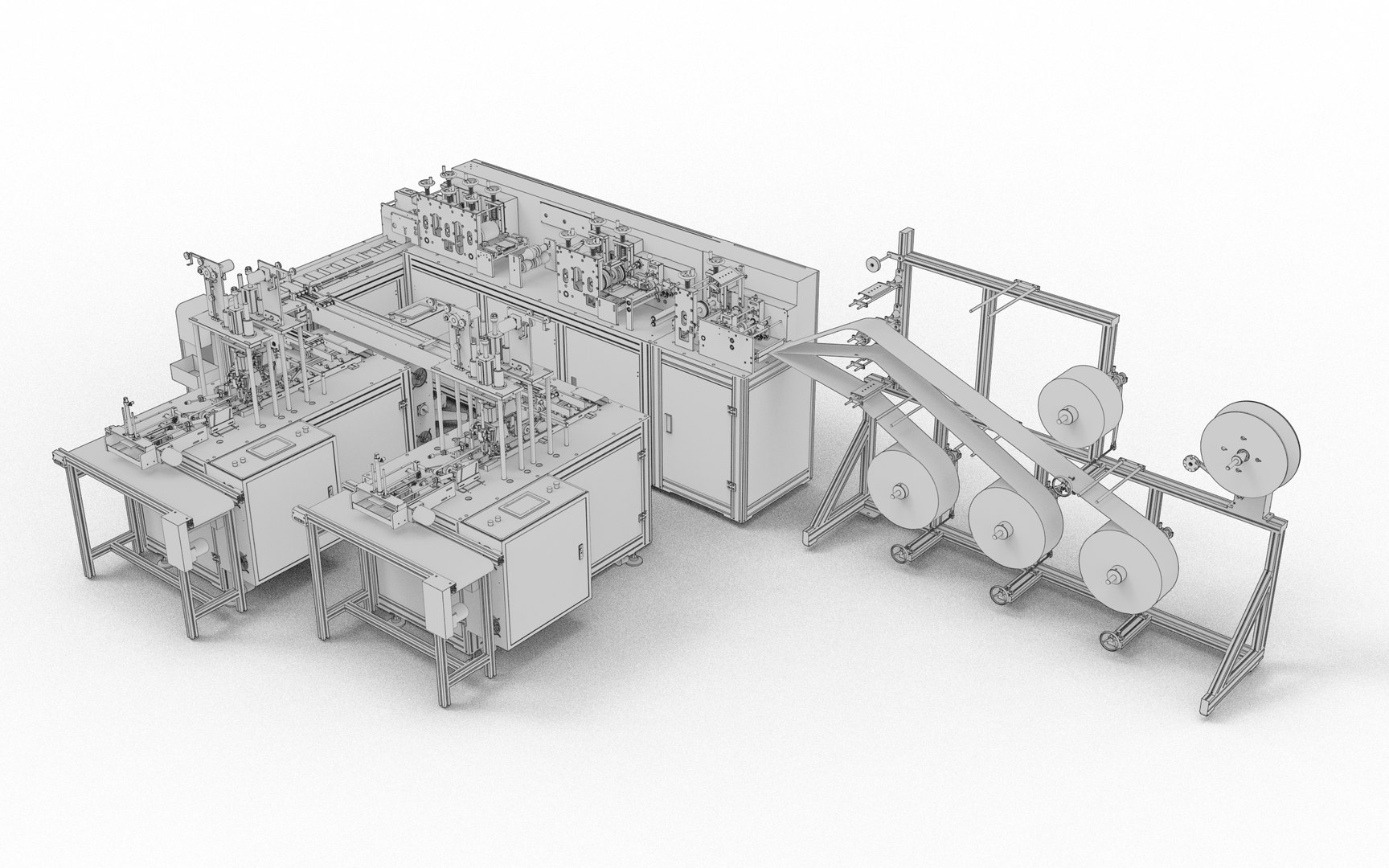 Medical Mask Machine Third Generation Full Version Fully Automatic Four ...