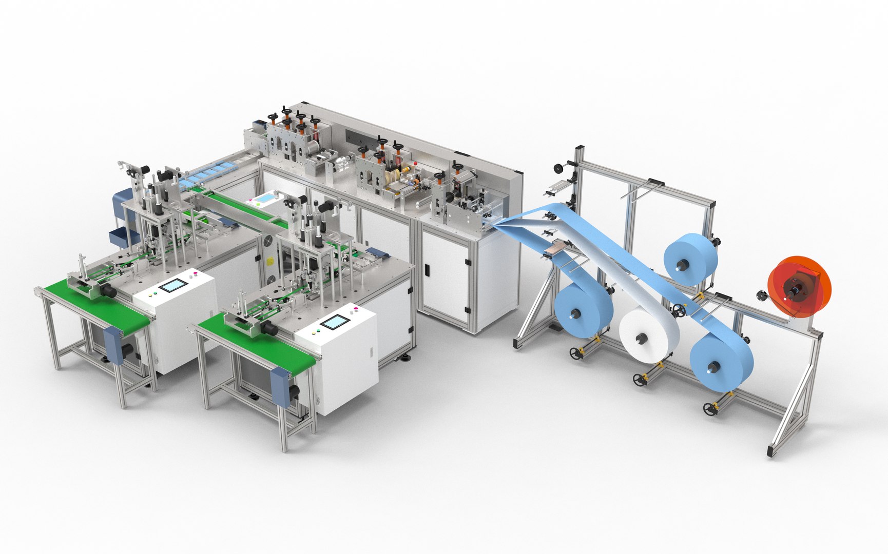 Medical Mask Machine Third Generation Full Version Fully Automatic Four ...