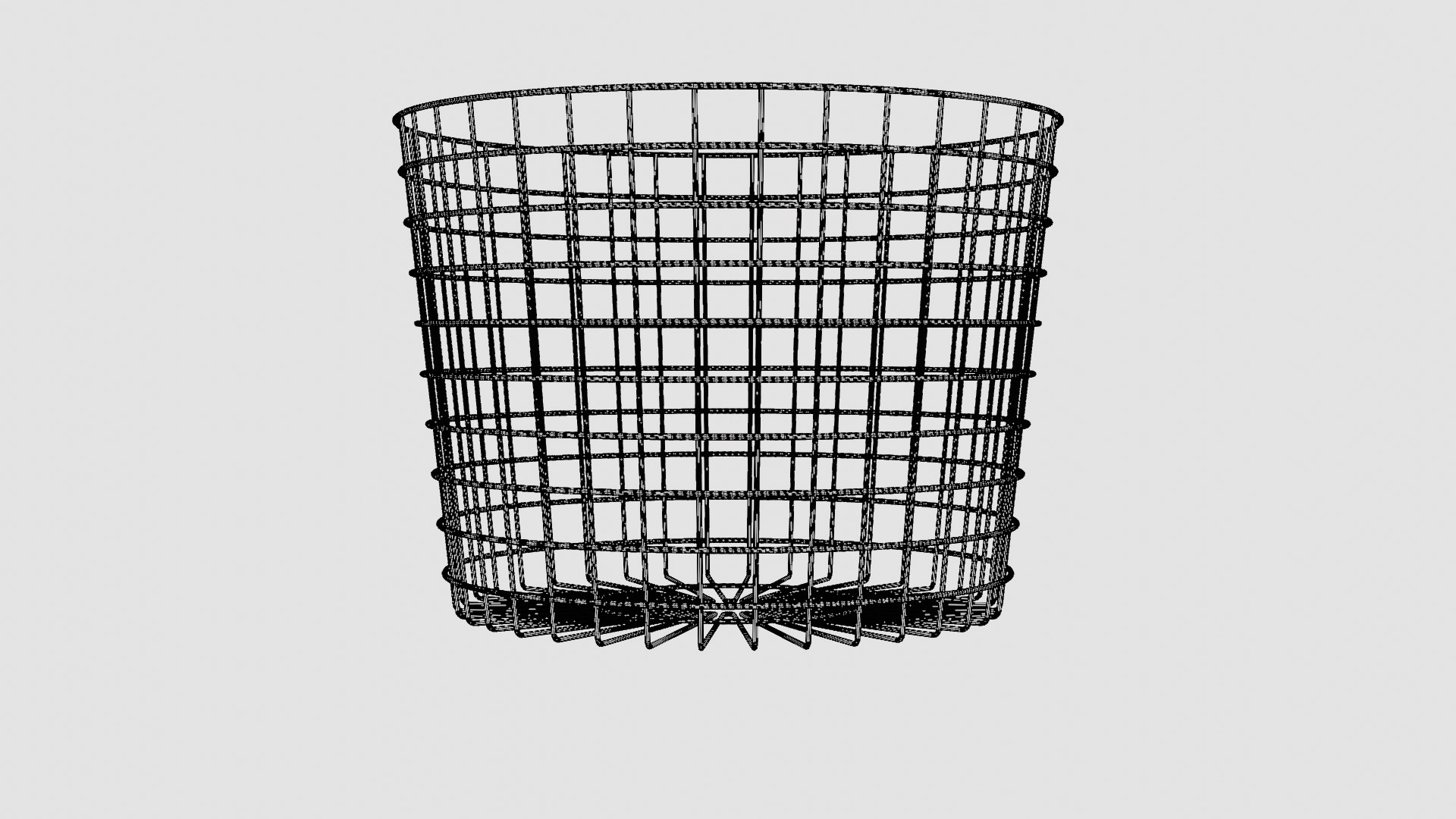 3D Metal Storage Basket White Model - TurboSquid 2246360