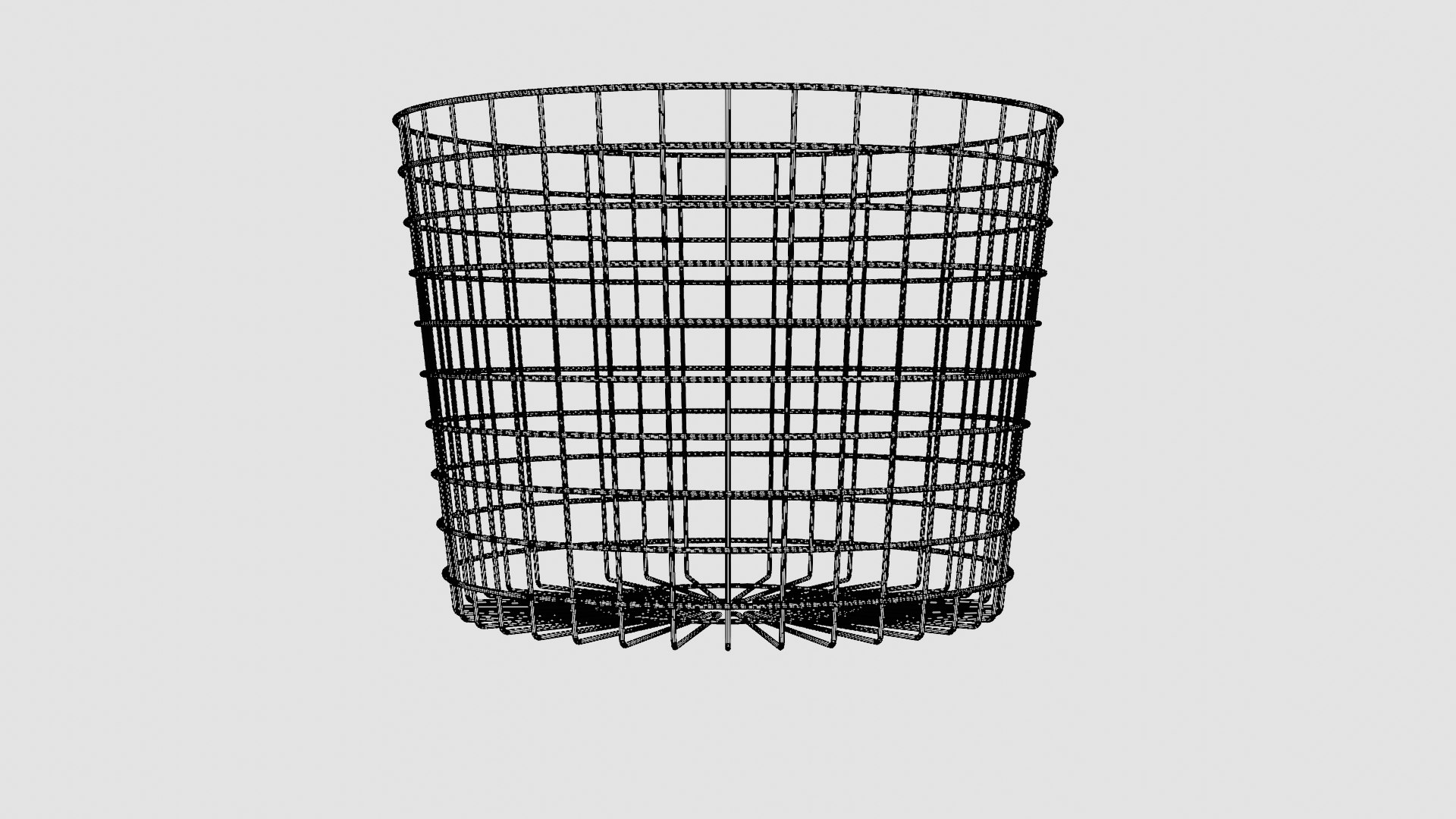 3D Metal Storage Basket White Model - TurboSquid 2246360