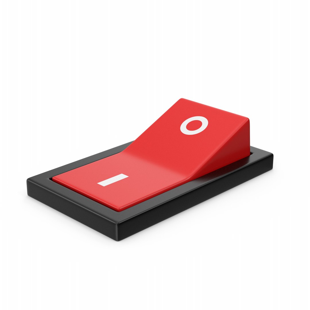 On Off Button 3D Model - TurboSquid 2351867