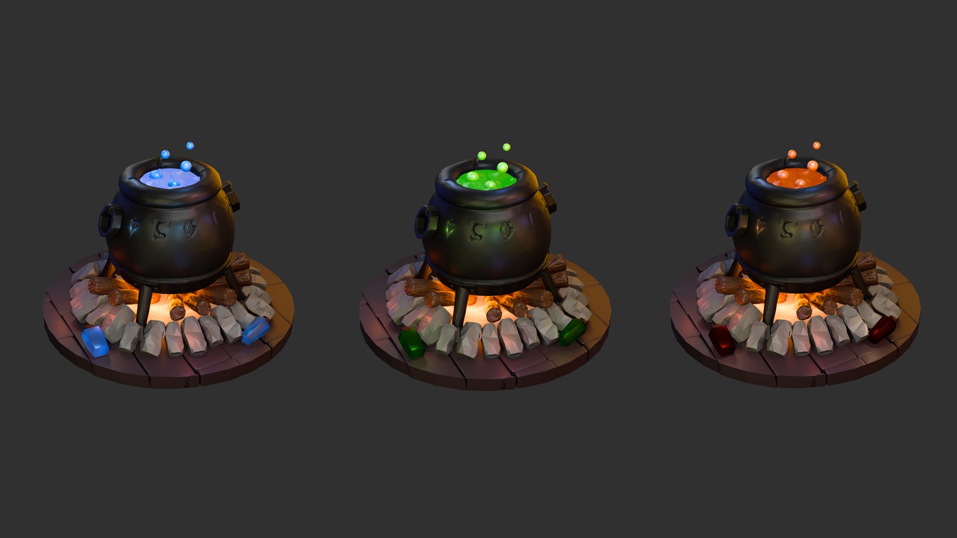 3D The Witch Cauldron - TurboSquid 2271323