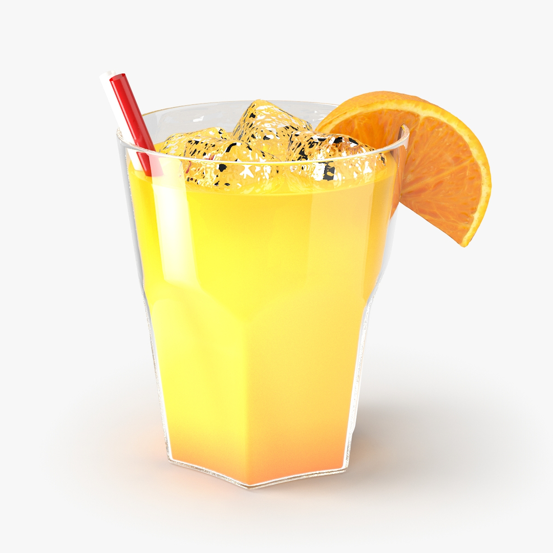 Orange Cocktail 3d Model
