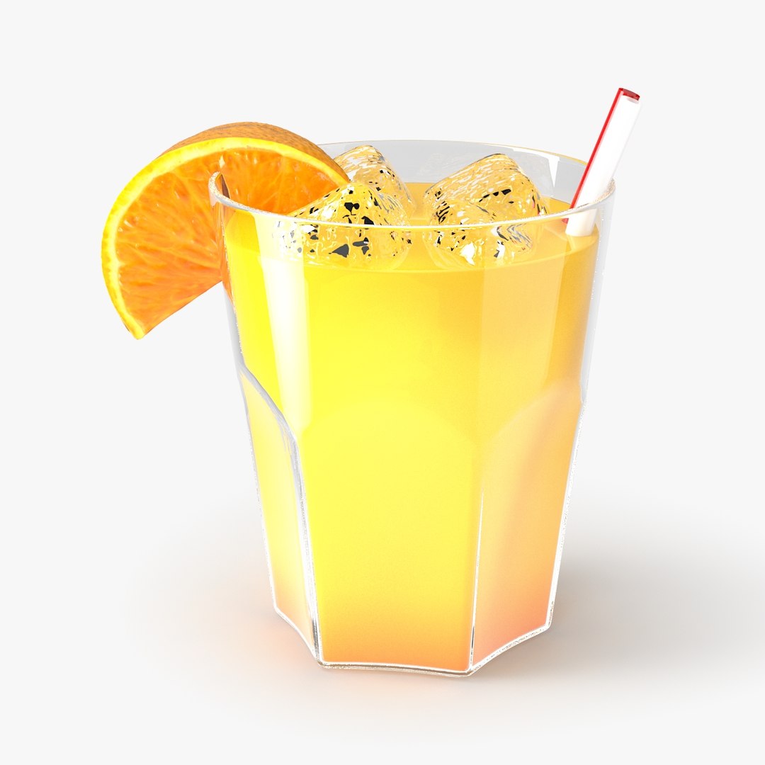Orange Cocktail 3d Model