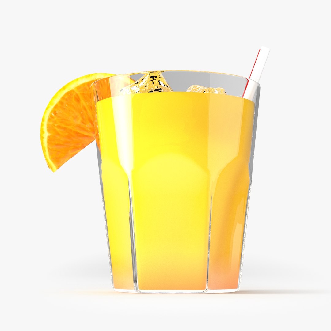 Orange Cocktail 3d Model