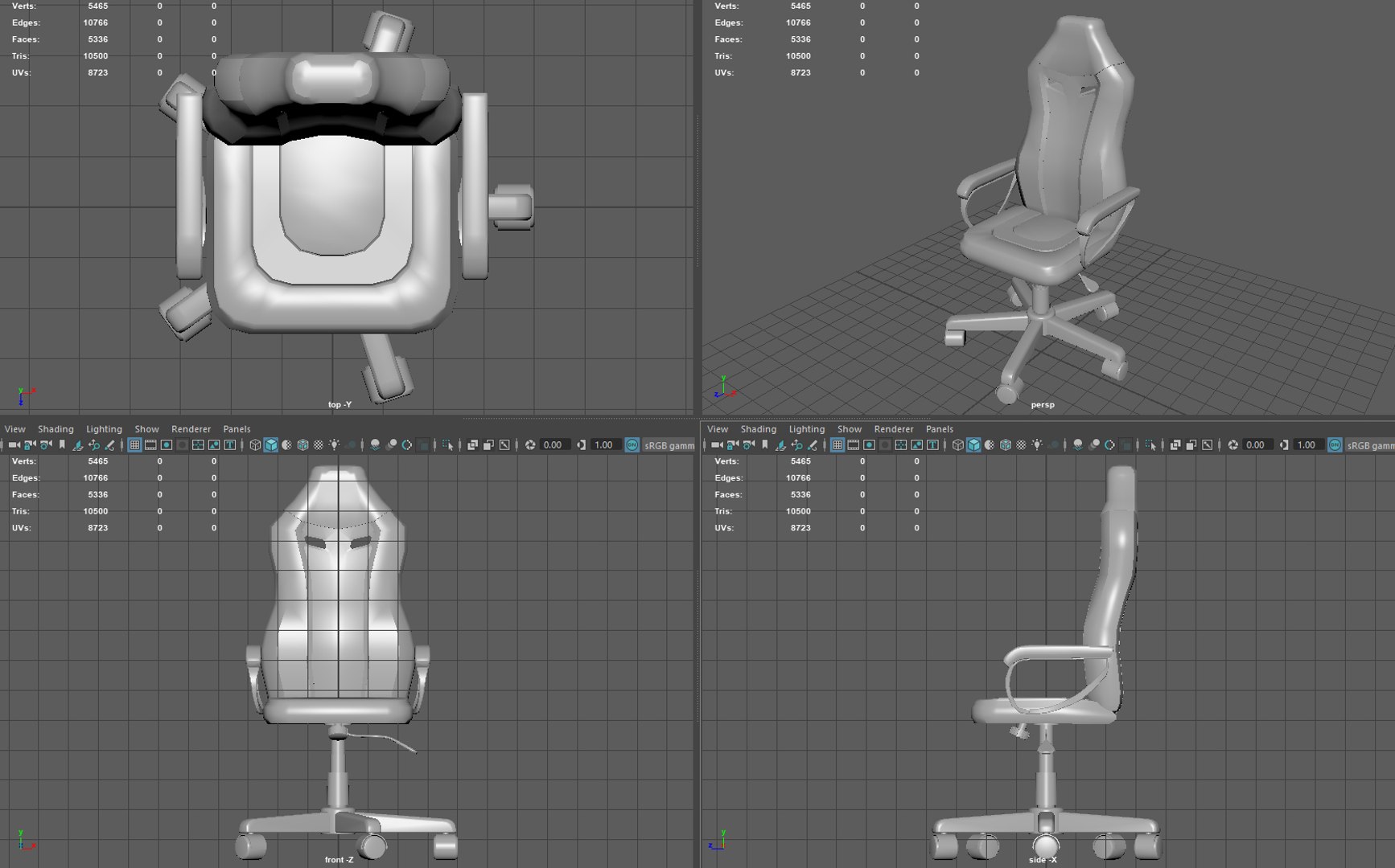 3D Gaming Chair model - TurboSquid 2152388